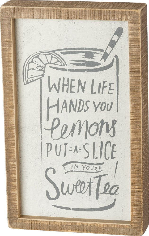 Sweet Tea Inset Box Sign – Robins Nest Decor & More